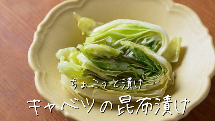 キャベツと昆布を交互に挟んでミルフィーユ状の簡単漬け物に！【ちょこっと漬け♯25】 | kufura（クフラ）小学館公式